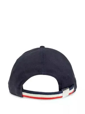 Moncler Gabardine Cotton Baseball Cap - Blue