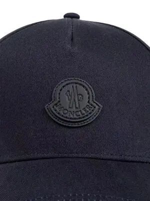 Moncler Gabardine Cotton Baseball Cap - Blue