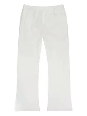 PURPLE BRAND Flared Fleece White Track Pants