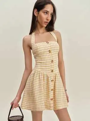 Reformation Halterneck Day Dresses