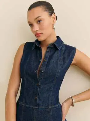 REFORMATION Arella Denim Mini Dress