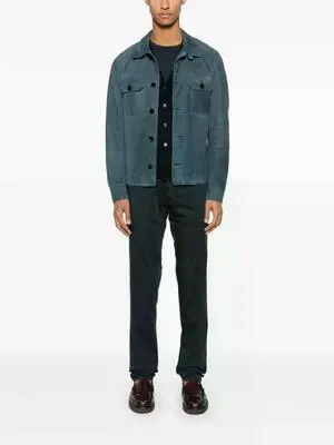 PT TORINO Tapered Chino Trousers - Blue