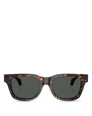 Versace 52mm Square Sunglasses - Havana