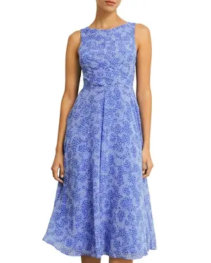HOBBS LONDON Jess Printed Dress - Blue Multi
