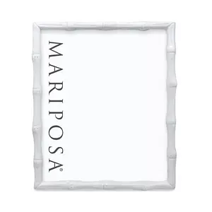 MARIPOSA Bamboo 8x10 Picture Frame - White
