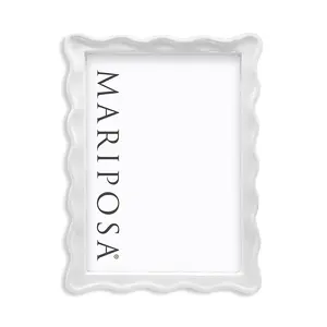 MARIPOSA Wavy 5 X 7 Frame - White