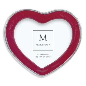 MARIPOSA Signature Heart Picture Frame, 4 X 6 Red