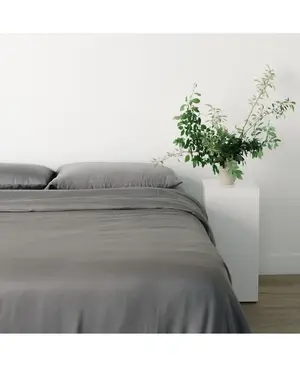 Cozy Earth Flat Sheet - Charcoal