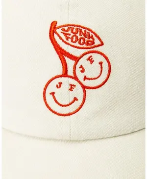 Junk Food Clothing Cherry Embroidered Cap