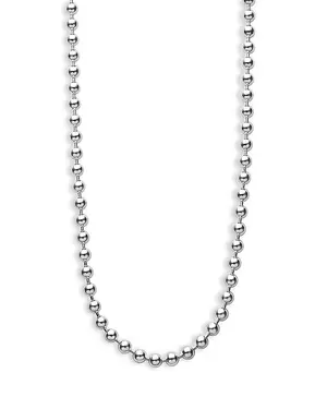 Lagos Sterling Caviar Necklace - Silver