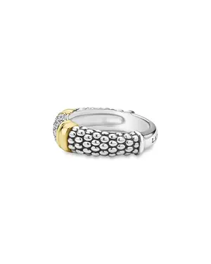 Lagos Signature Caviar Diamond Ring