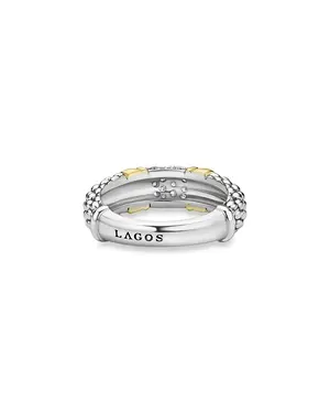 Lagos Signature Caviar Diamond Ring