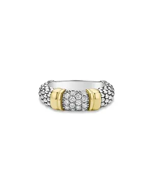 Lagos Signature Caviar Diamond Ring