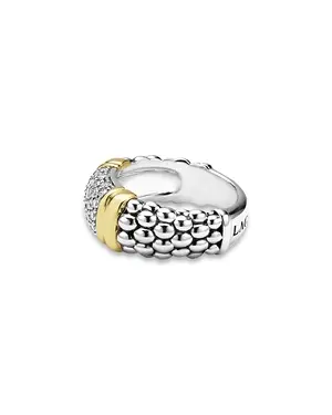 Lagos Signature Caviar Diamond Ring