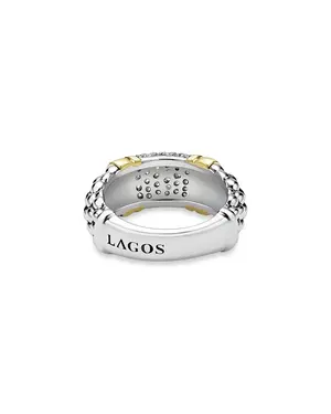 Lagos Signature Caviar Diamond Ring