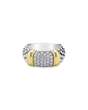 Lagos Signature Caviar Diamond Ring