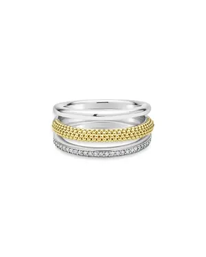 Lagos Caviar Lux Diamond Ring