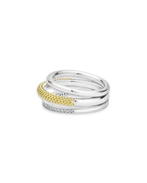 Lagos Caviar Lux Diamond Ring