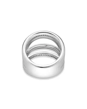 Lagos Caviar Lux Diamond Ring - Silver
