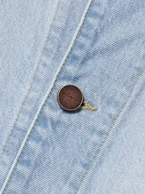 LA LIGNE Val Cropped Denim Chore Jacket