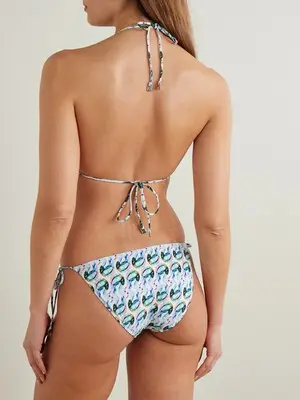 Tory Burch Printed Triangle Bikini Top