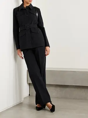 Veronica De Piante Amelia Belted Cotton-blend Jacket