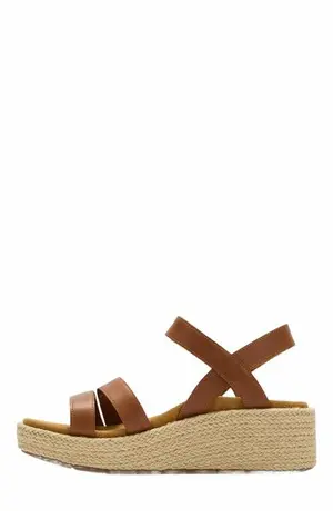 ABEO Solstice Wedge Sandals - Caramel