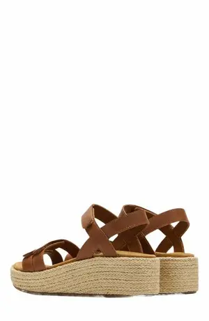 ABEO Solstice Wedge Sandals - Caramel