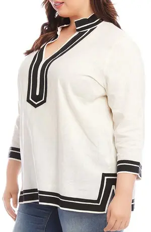 Karen Kane St. Tropez Linen Blend Tunic