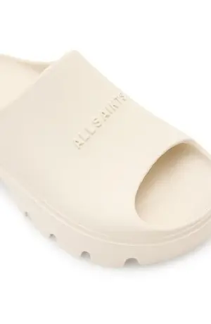 ALLSAINTS Eclipse Platform Slide Sandal - Chalk White