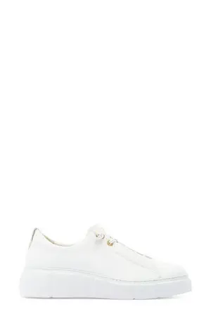 Paul Green Abbey Leather Sneakers - White Leather