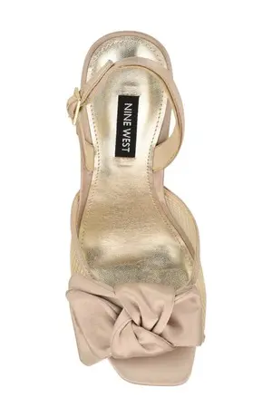 Nine West Slingback Sandal - Light Natural
