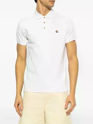Moncler Logo-appliqué Polo Shirt - White