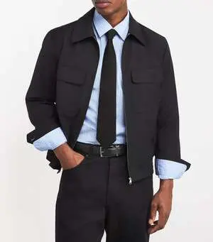 Sandro Silk Neck Tie - Black
