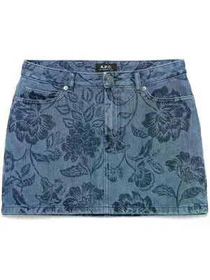 A.p.c. Floral Mini Skirt
