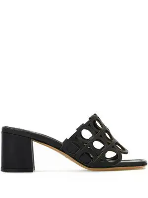 FERRAGAMO Gancini Leather Sandals