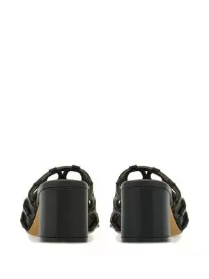 FERRAGAMO Gancini Leather Sandals