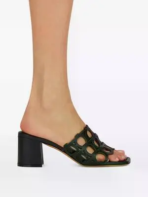 FERRAGAMO Gancini Leather Sandals