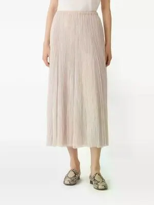Fabiana Filippi Plissé Midi Skirt