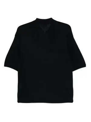 Emporio Armani Fine-knit Polo Shirt - Blue