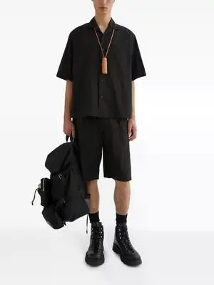 JIL SANDER Cotton Short-sleeve Shirt - Black