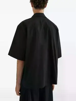 JIL SANDER Cotton Short-sleeve Shirt - Black