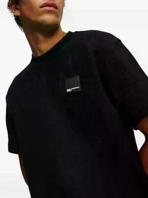 Karl Lagerfeld Waffle-knit T-shirt