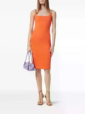 Versace Scoop-neck Midi Dress