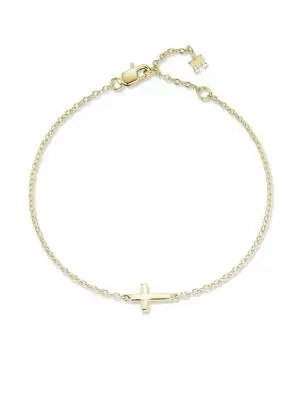 Mateo 14k Yellow Mini Cross Bracelet - Gold