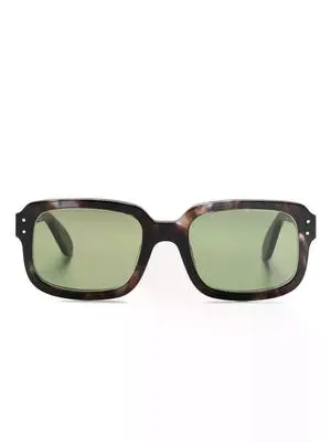 LESCA Dude Rectangle-frame Sunglasses