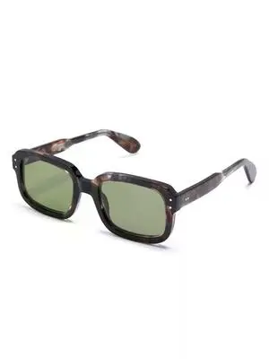 LESCA Dude Rectangle-frame Sunglasses