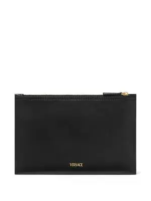 Versace Medusa Plaque Leather Clutch Bag