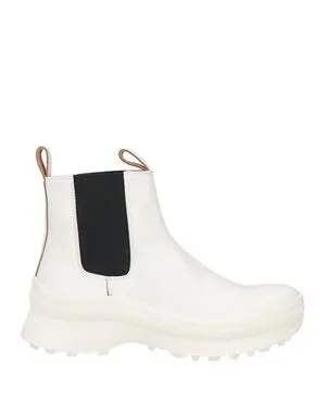 JIL SANDER Leather Chelsea Boots - Cream