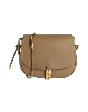Pinko Leather Cross-body Saddle Bag - Green